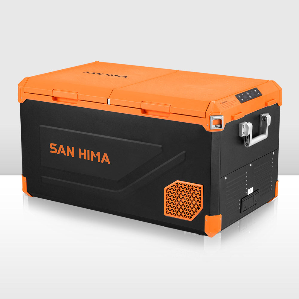 San Hima Portable Camping Fridge Freezer 95L Dual Zone Caravan Car Coo