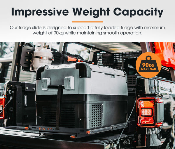 San Hima 75L Fridge Slide With Extendable Table Cutting Board 90KG Car