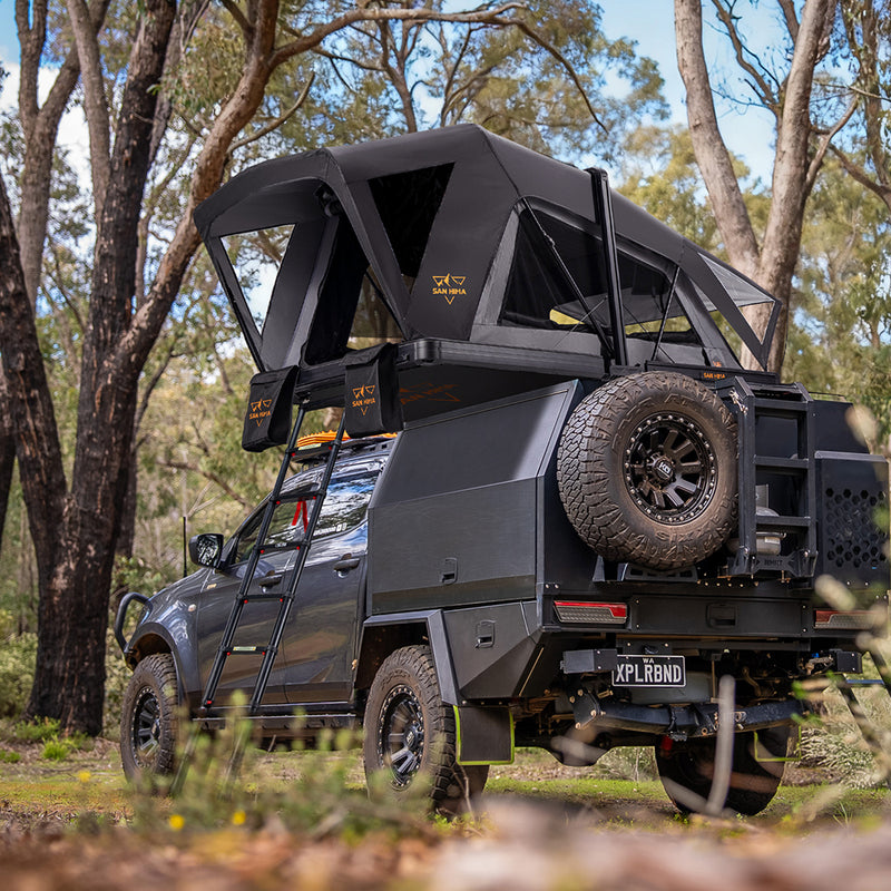 San Hima CapeTop Rooftop Tent Hardshell With Ladder Outdoor Camping 4W