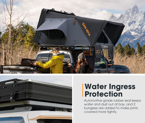 San Hima Jervis Pro Roof Top Tent Hardshell Side Opening With Ladder 4