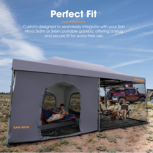 San Hima Portable Gazebo Inner Tent Waterproof 3m x 3m Outdoor Camping