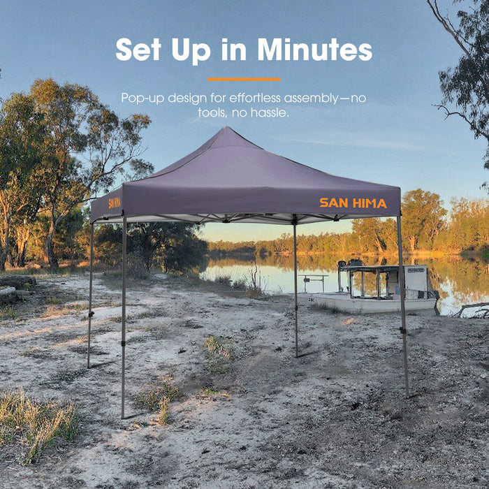 San Hima 3m x 3m Gazebo With Inner Tent Portable Folding Pop Up Outdoo