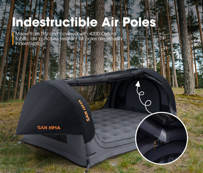 San Hima Double Air Swag Camping Swags Free Standing Dome Tent 22cm Ai