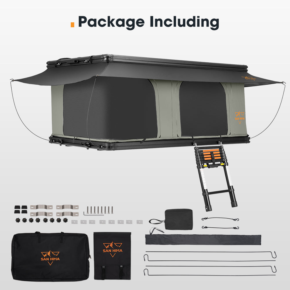 San Hima Gibb Rooftop Tent Hardshell With Ladder Outdoor Waterproof Ca