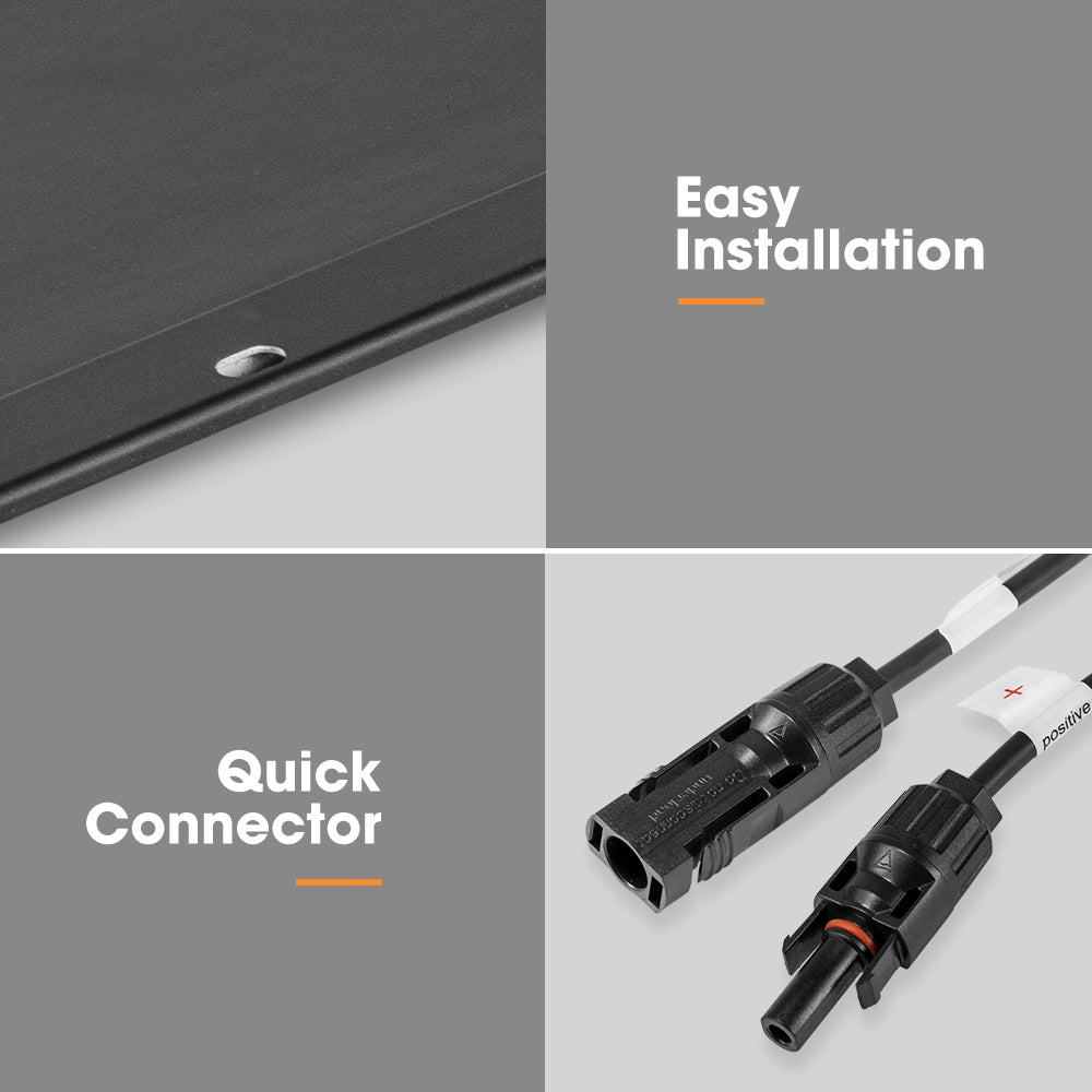 San Hima 2X 110W PERC Solar Panel Kit Mono Multi-busbar Bypass Diode T